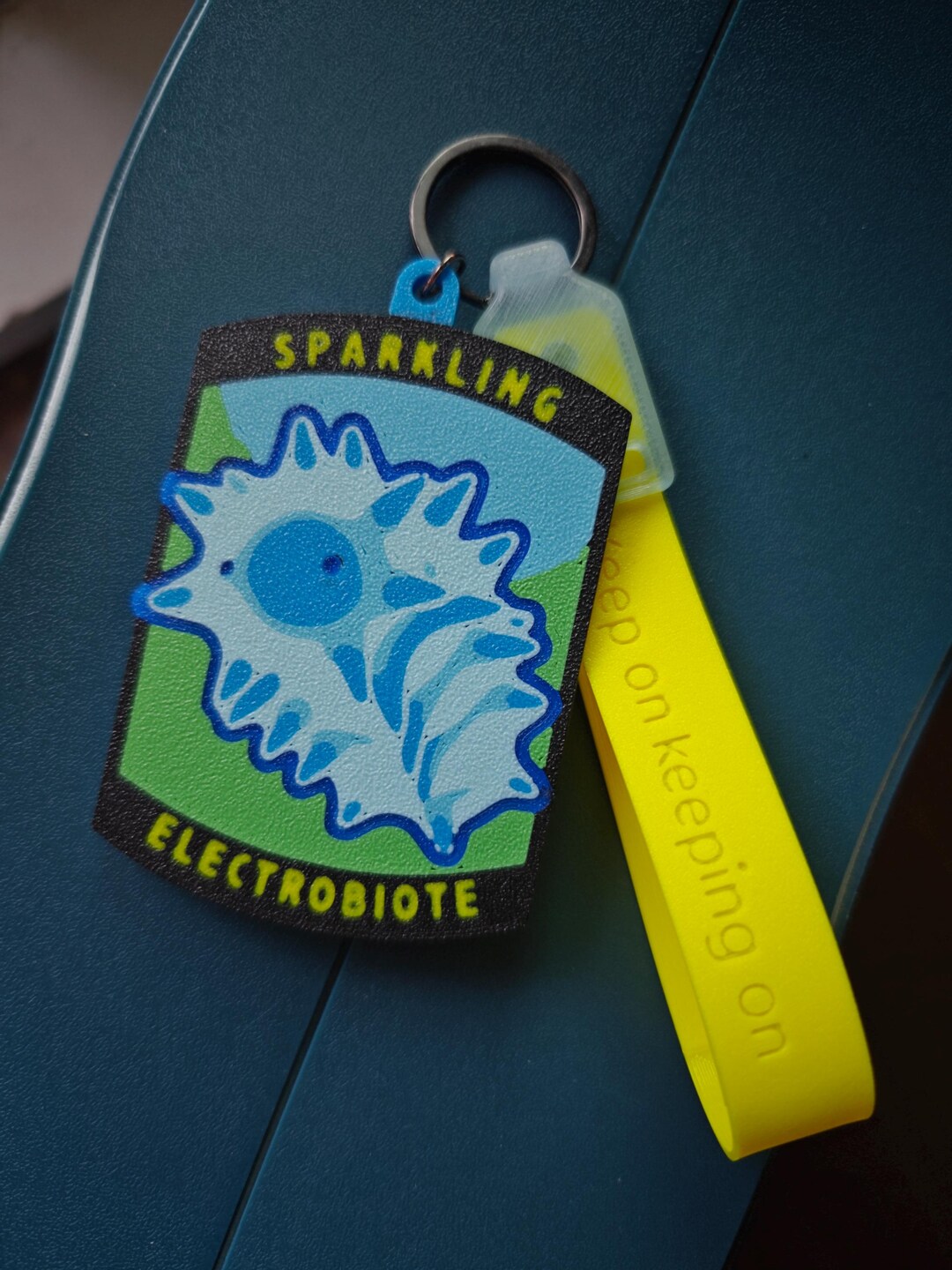 3D Printed Electrobiote Cryptobiote Keychain – Multicolor Custom Strap ...