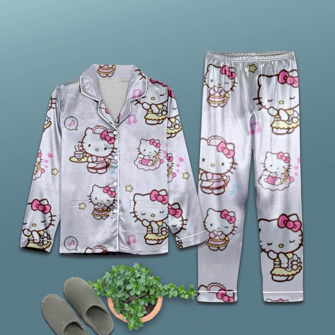 Hello Kitty Pajamas Set Hello Kitty Christmas Pyjama Setmen/ - Etsy