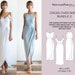 Cross Over Bridesmaids Dress Pattern Bundle 2 - Digital PDF Sewing ...