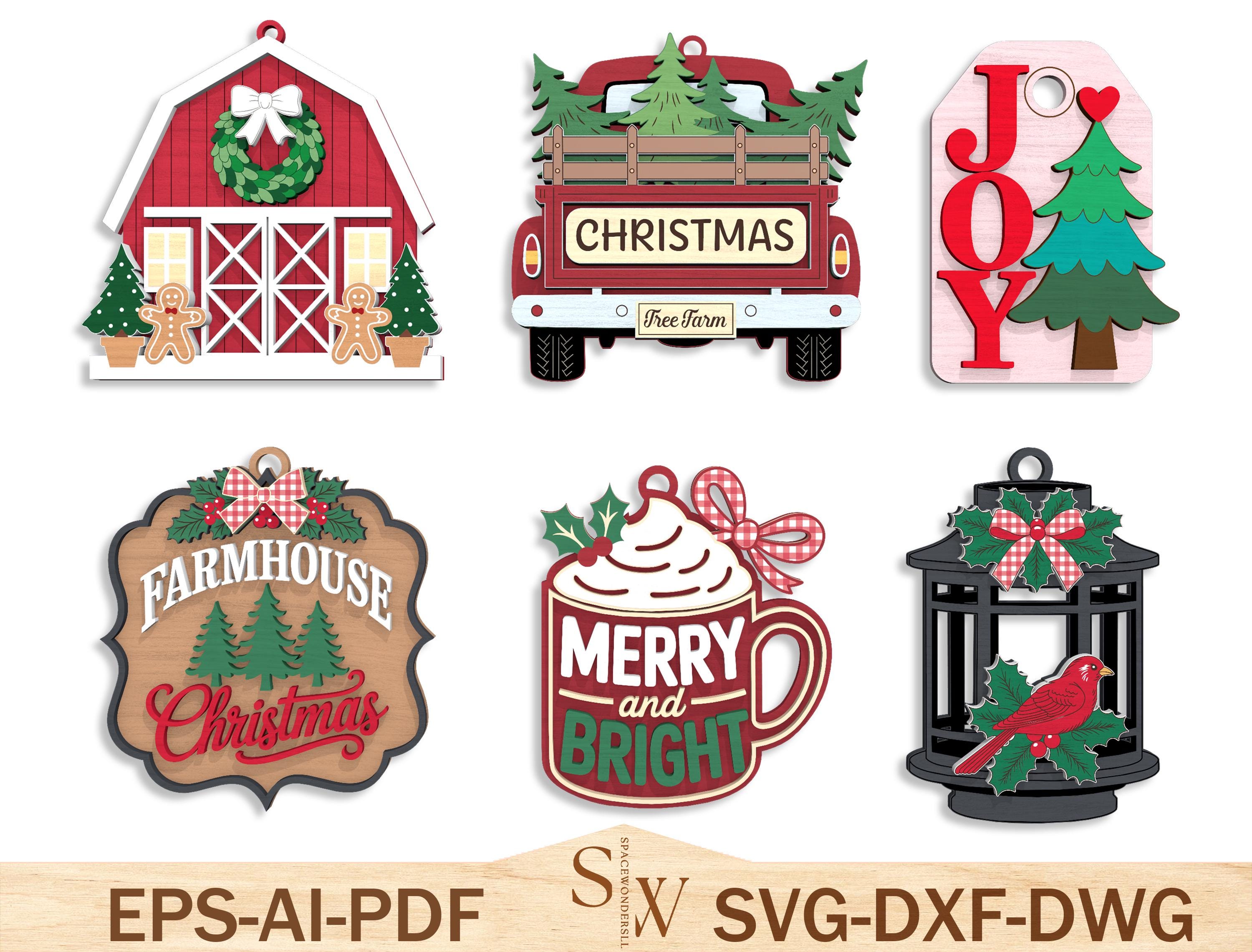 104 Movies Christmas Door Sign SVG Bundle, Holiday Cartoon Round Sign ...