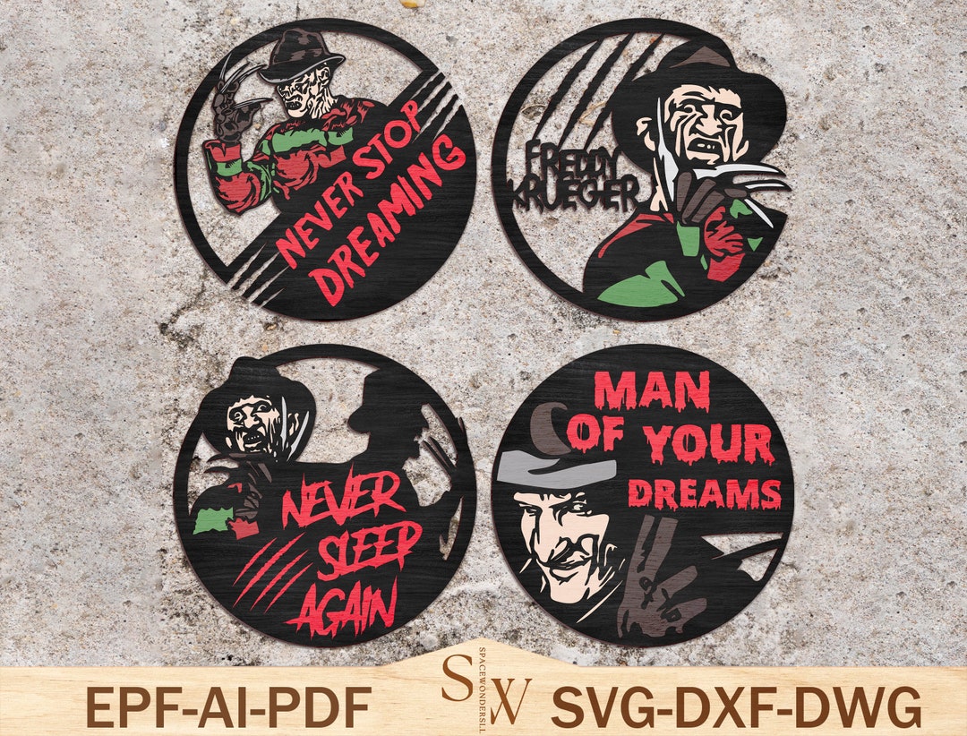 Bundle Horror Door Hanger Svg,horror Characters Welcome Sign Svg ...