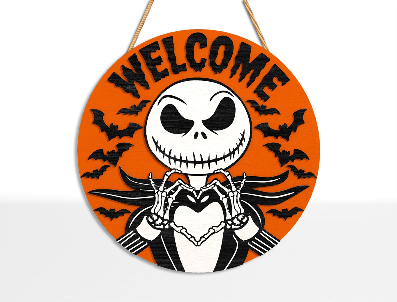 Welcome Halloween Nightmare Before Door Sign Lasercut, Halloween Door ...