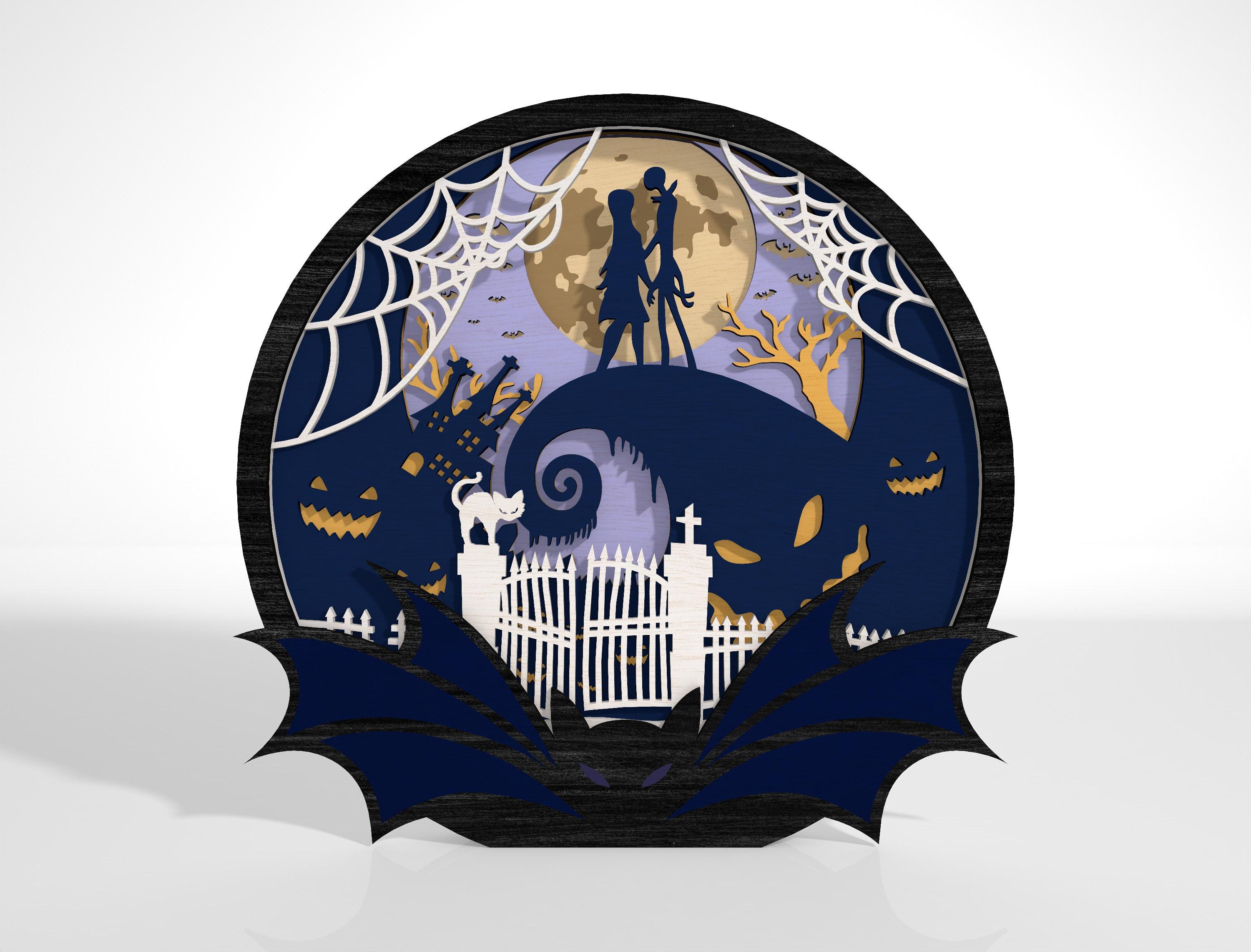 30+ Designs Halloween Laser Cut File Svg,halloween Shelf Sitter Svg ...
