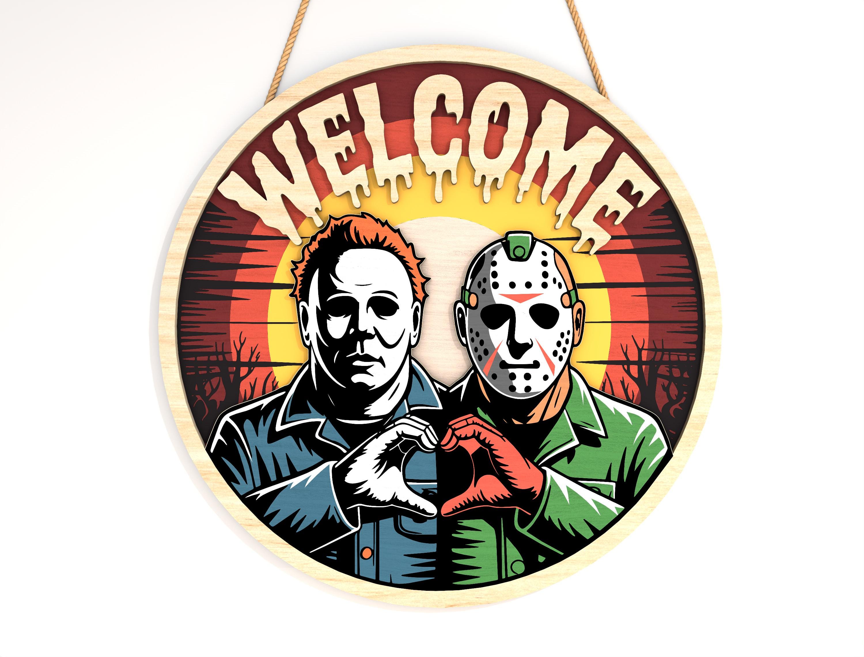 Welcome You Should Leave SVG Horror Sign Bundle, Halloween Door Sign ...