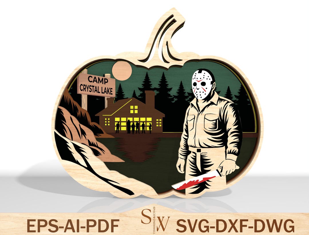 3D Horror Character Halloween Multilayers Laser Cut File Svg, Horror ...