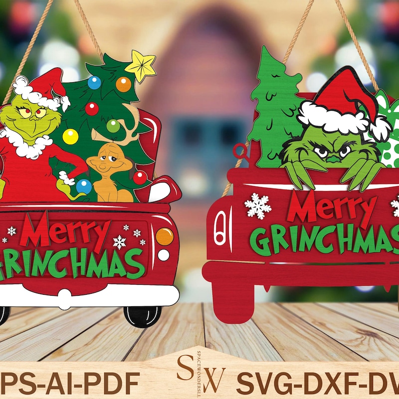 Grinch Computer Decoration - Etsy UK