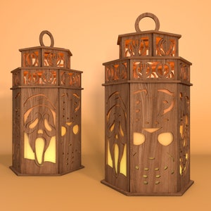Horror Lantern Laser Cut File,halloween Movie Laser Cut Lantern,horror ...