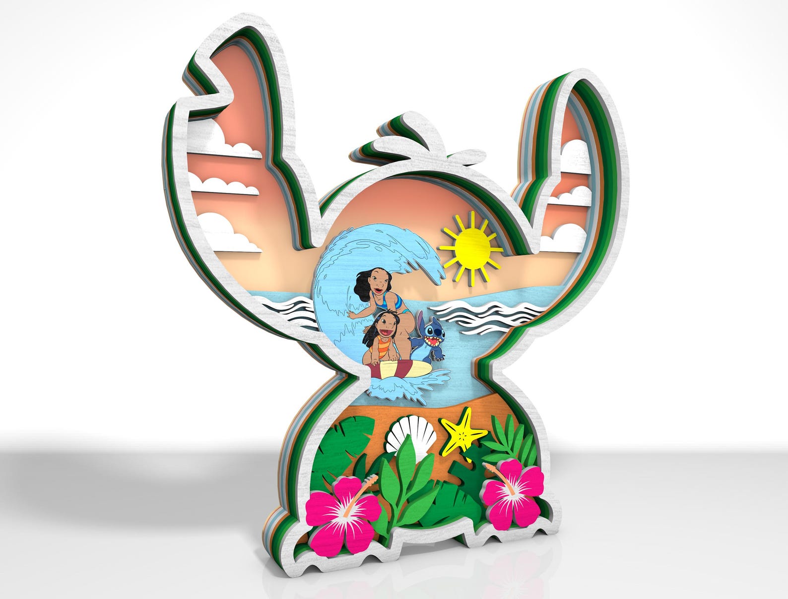 Cartoon Characters Multilayers Laser Cut SVG, Characters Multilayers ...