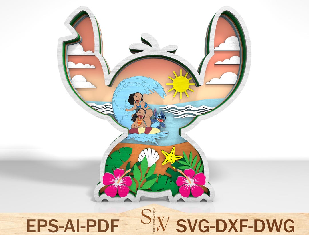 Cartoon Characters Multilayers Laser Cut SVG, Characters Multilayers ...
