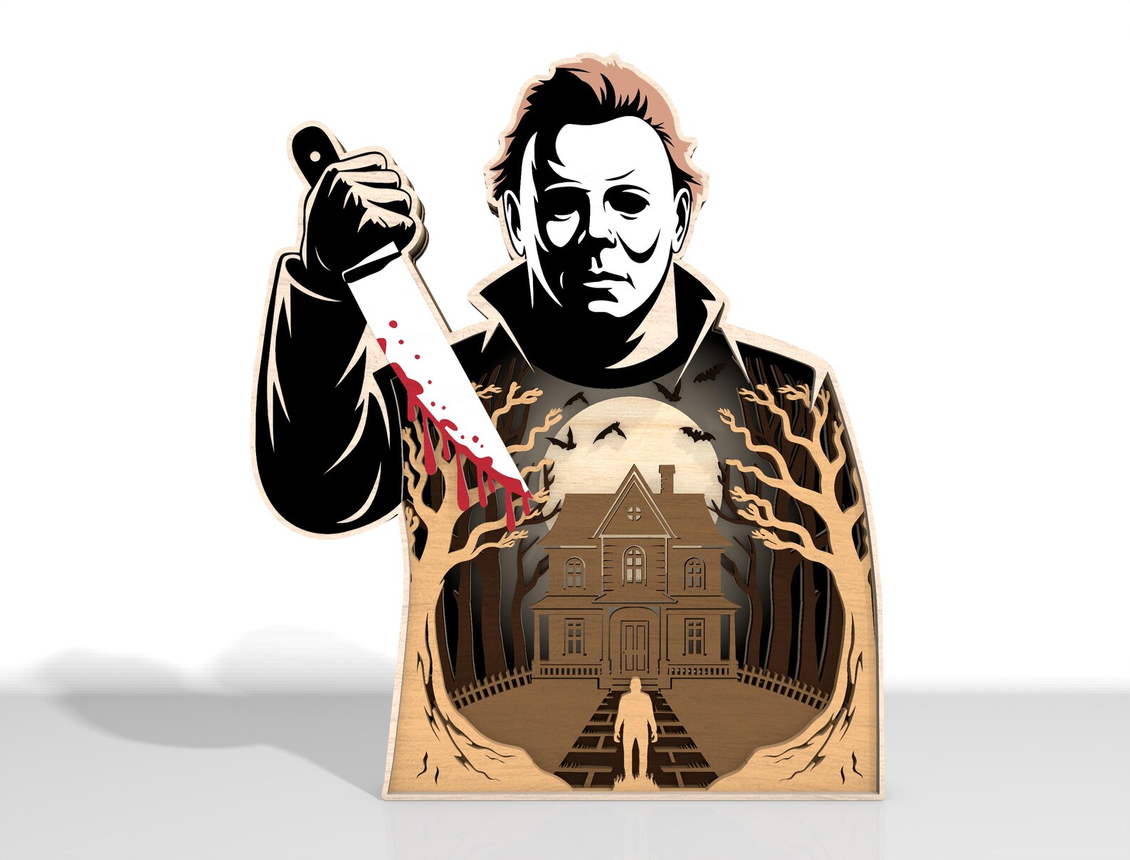 Horror Character Halloween Multilayers Laser Cut File, Horror ...