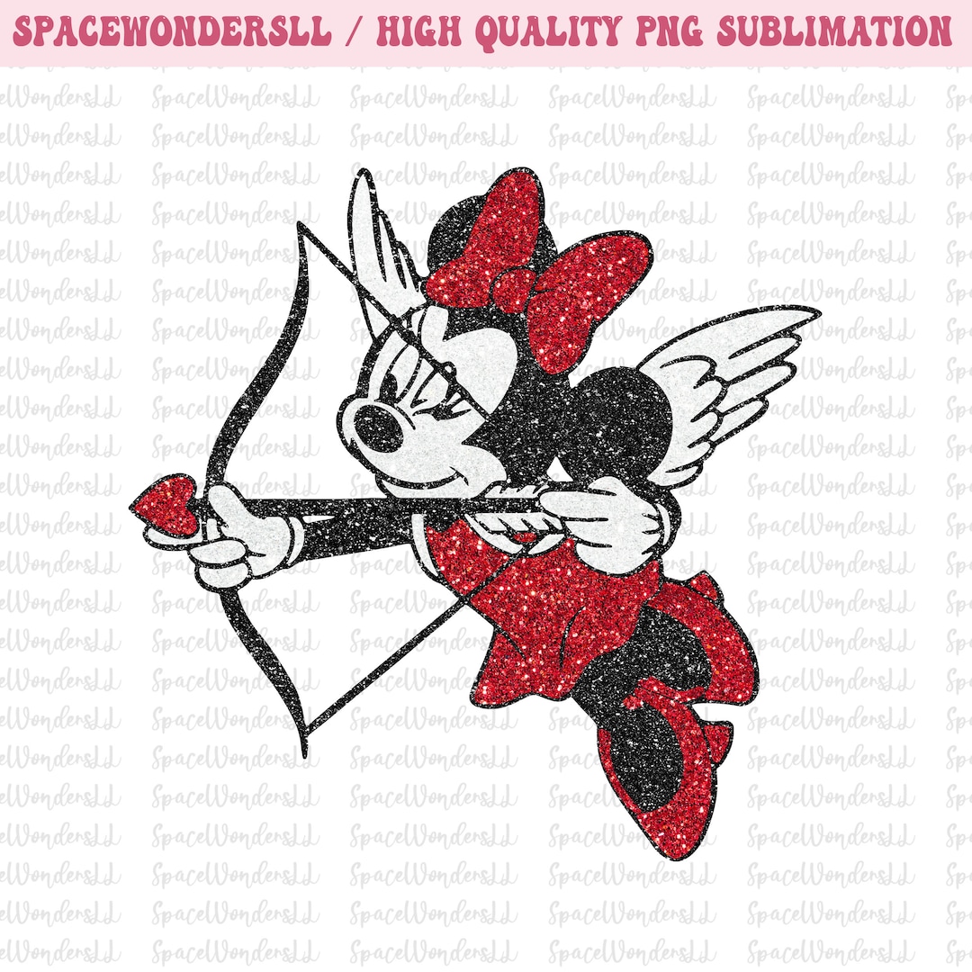 Glitter Cupid Valentine Mouse ,happy Valentine Mouse ,february 14th ...