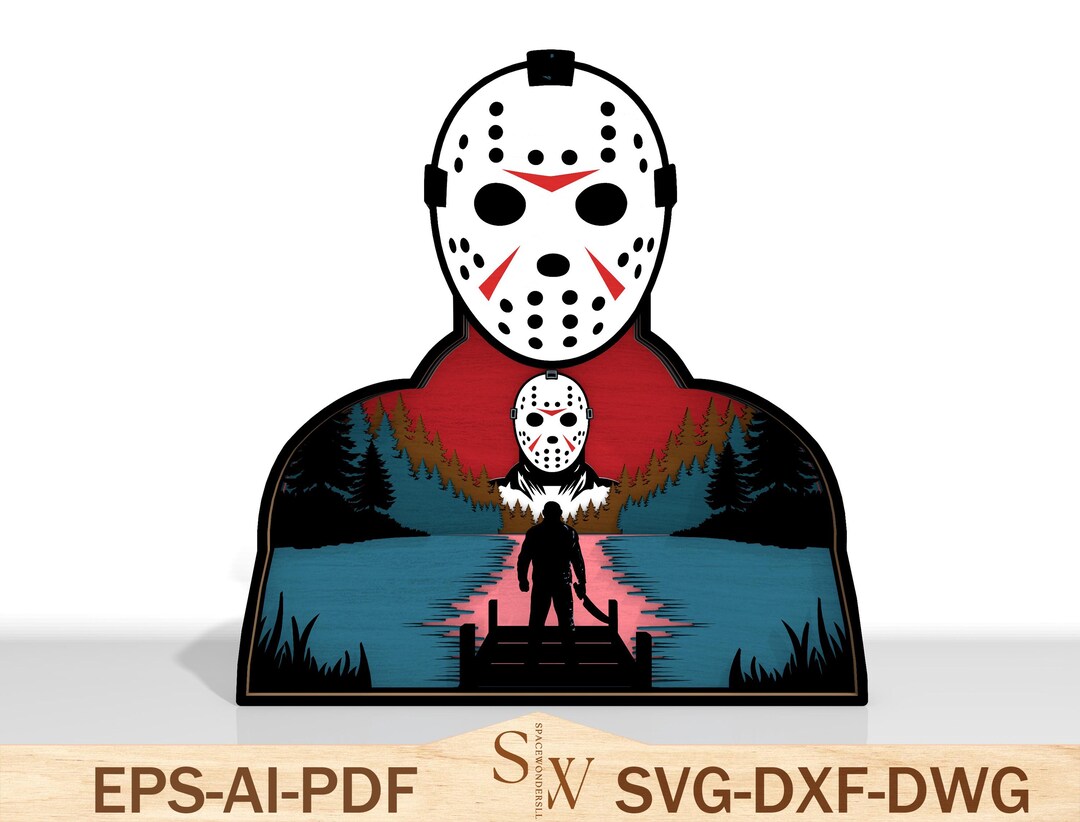3D Horror Character Halloween Multilayers Laser Cut File, Horror ...
