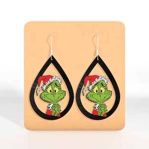 Christmas Christmas Earring Laser Cut File, Movie Character Earrings ...