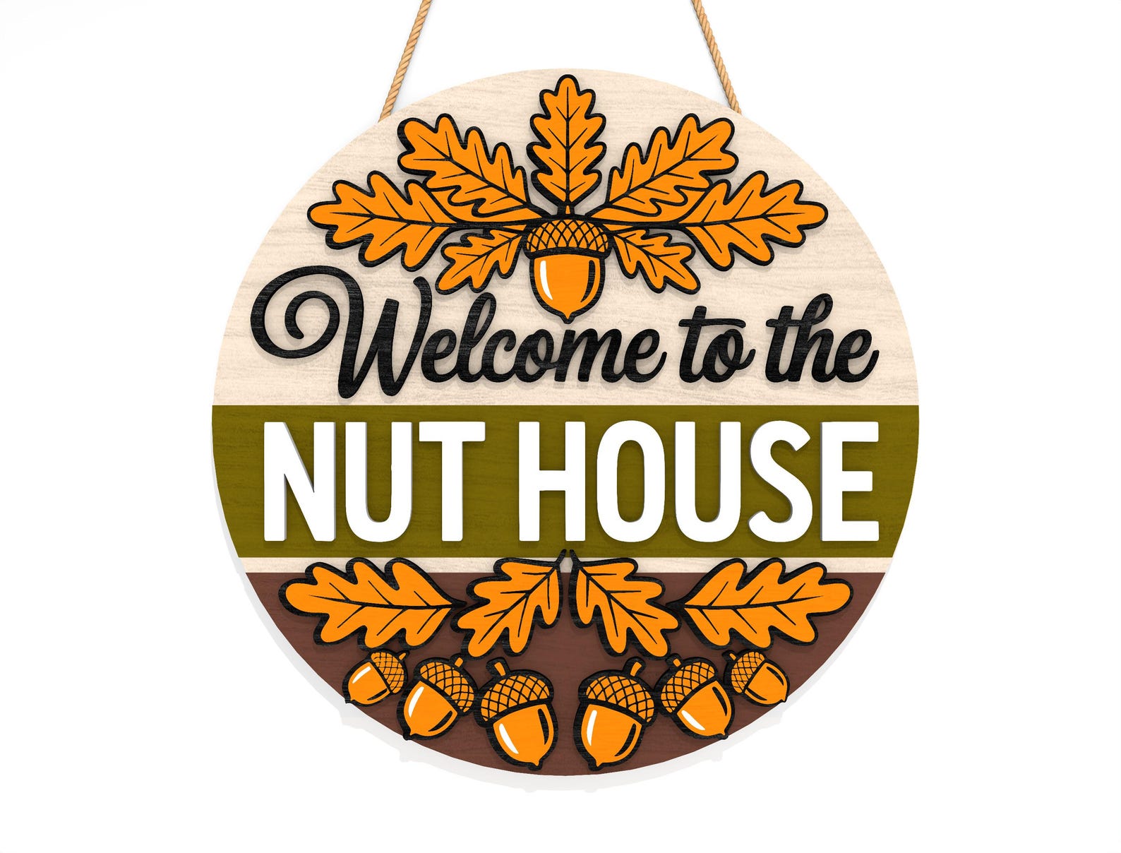 Fall Welcome Door Sign SVG Bundle, Layered Laser Cut Files, Glowforge ...