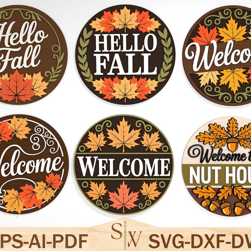 Welcome Fall Clip Art - Etsy