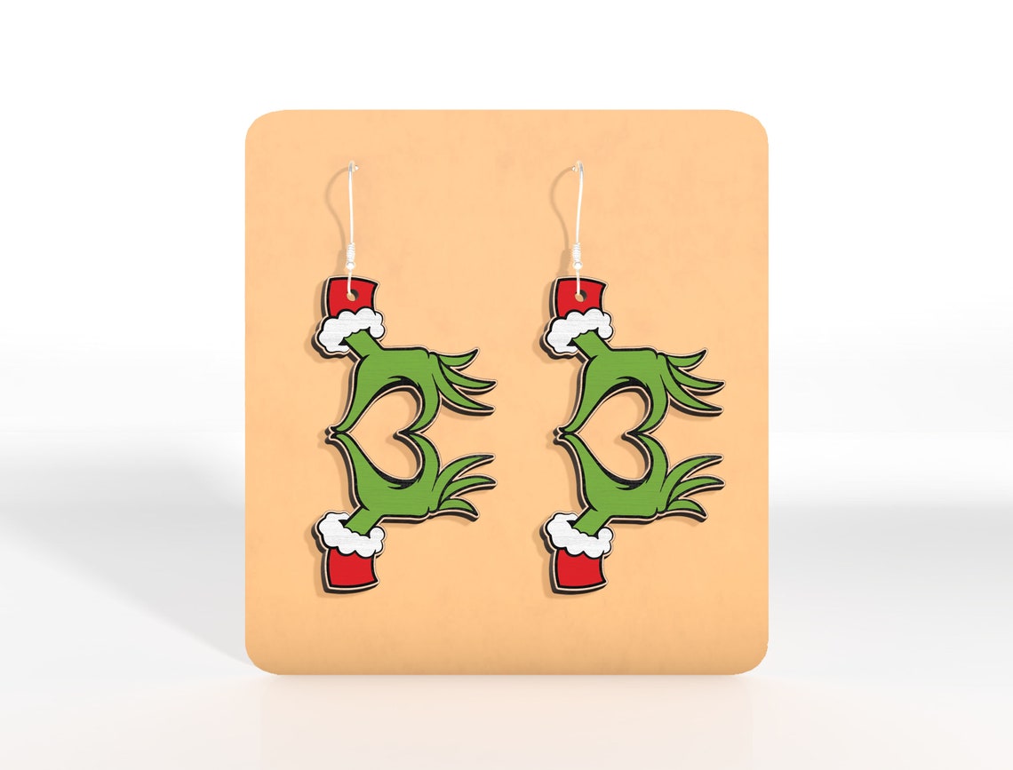 Movie Character Earrings Svg, Earring Christmas Svg, Movie Christmas ...
