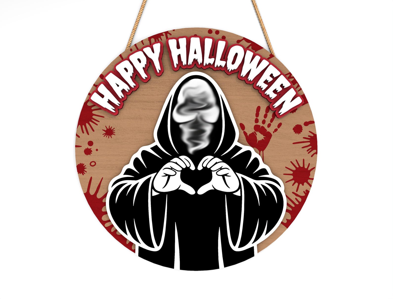Horror Characters Door Sign Bundle Svg, Halloween Door Hanger Svg ...