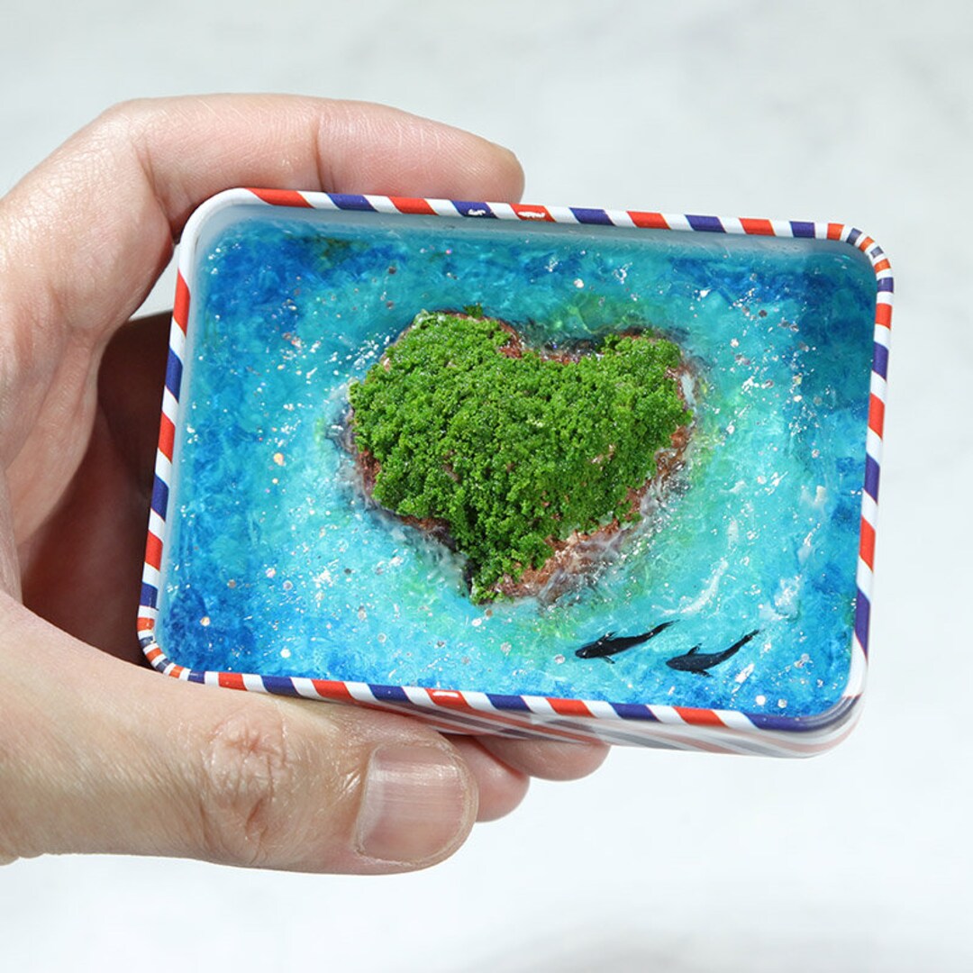 Handmade Miniature Model Simulation Sandbox Ornaments,mini Beach Houses ...