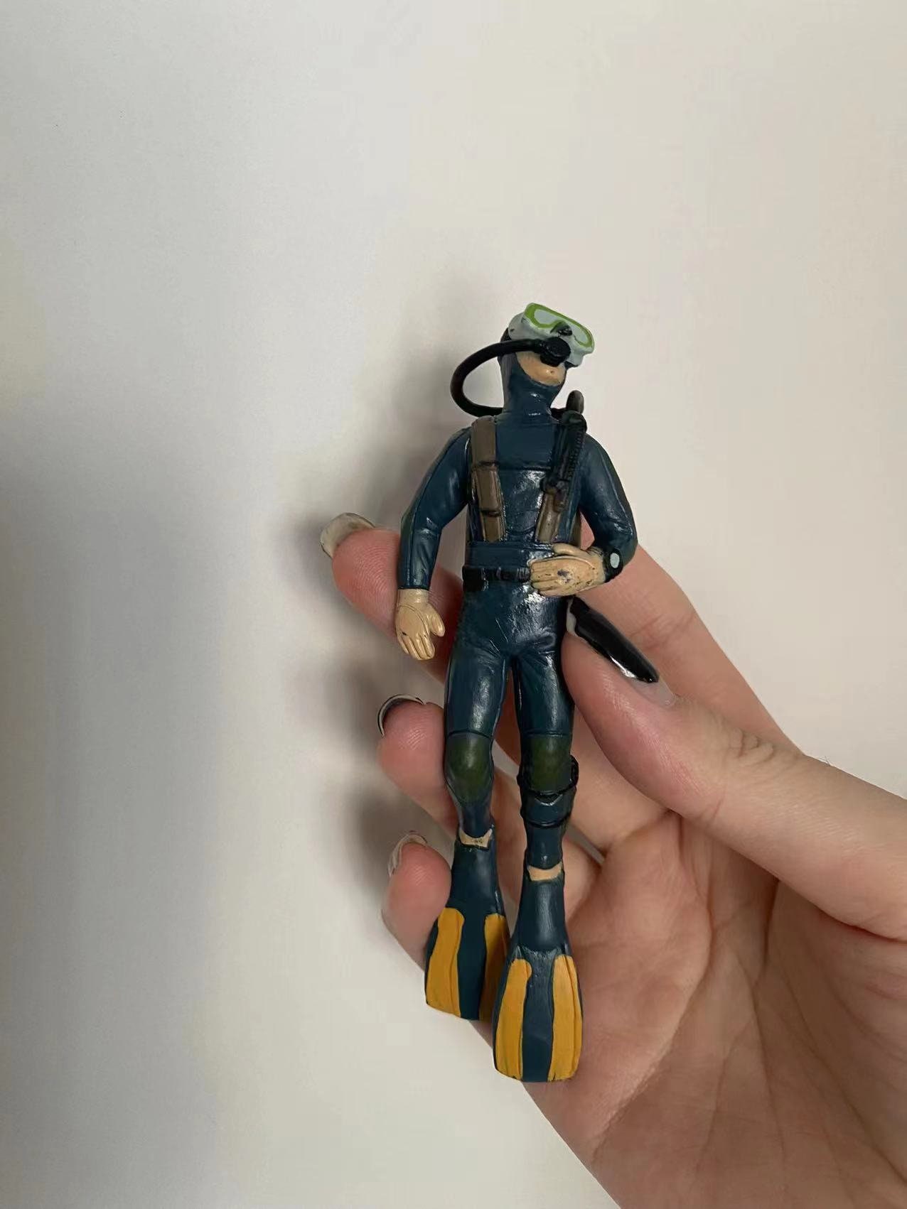 Mini Simulation Diver Model,dollhouse Miniature Diver,3d Miniature ...