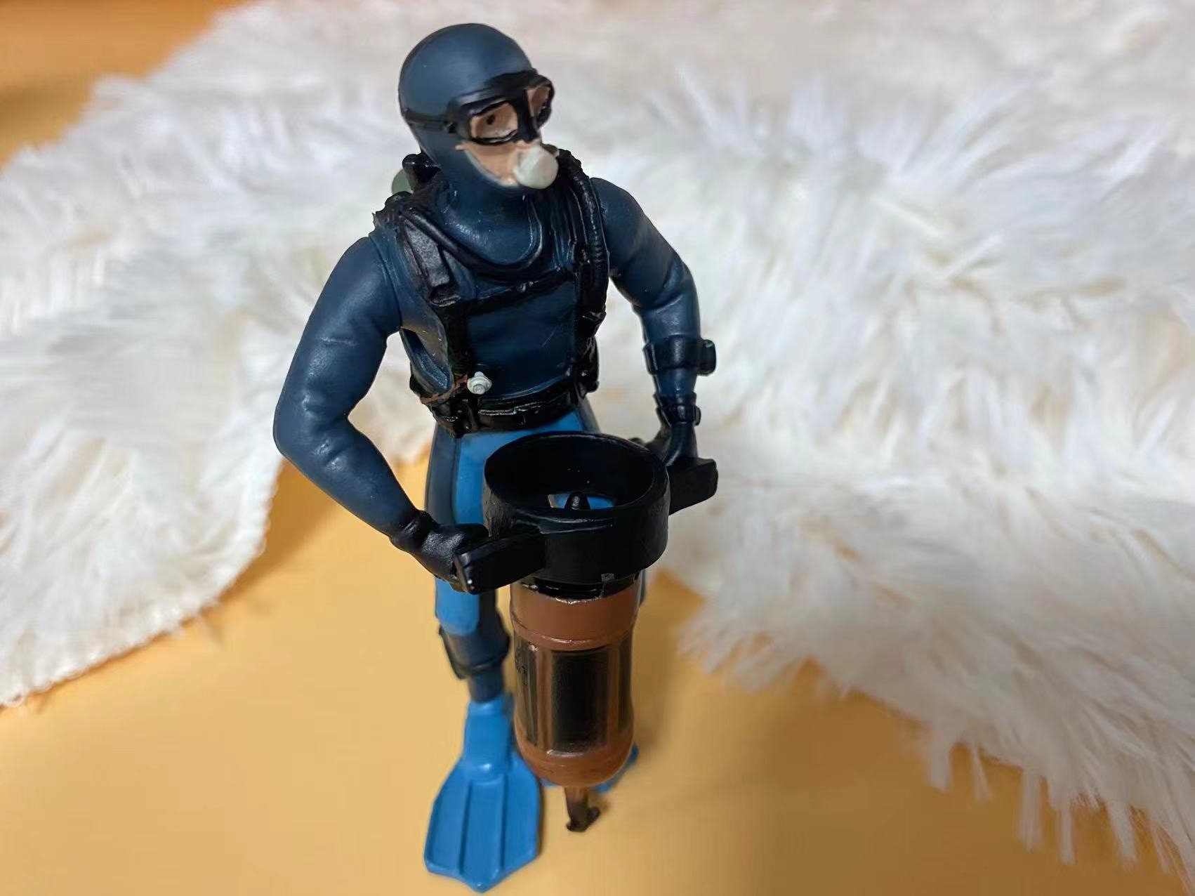 Mini Simulation Diver Model,dollhouse Miniature Diver,3d Miniature ...