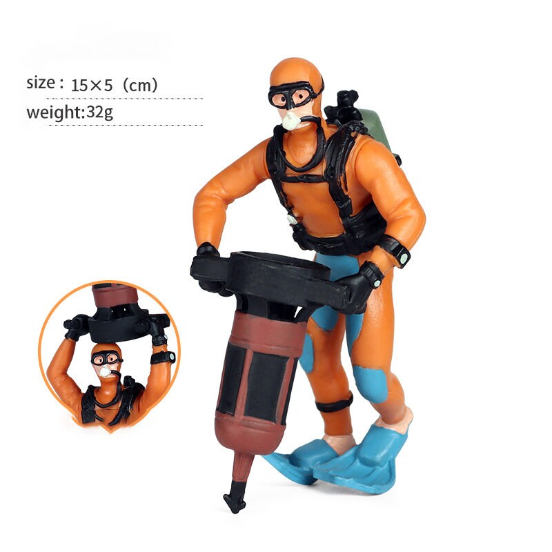 Mini Simulation Diver Model,dollhouse Miniature Diver,3d Miniature ...