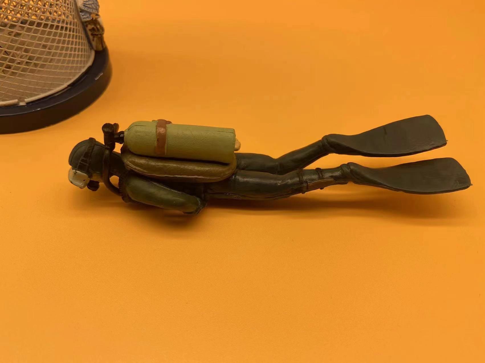 Mini Simulation Diver Model,dollhouse Miniature Diver,3d Miniature ...