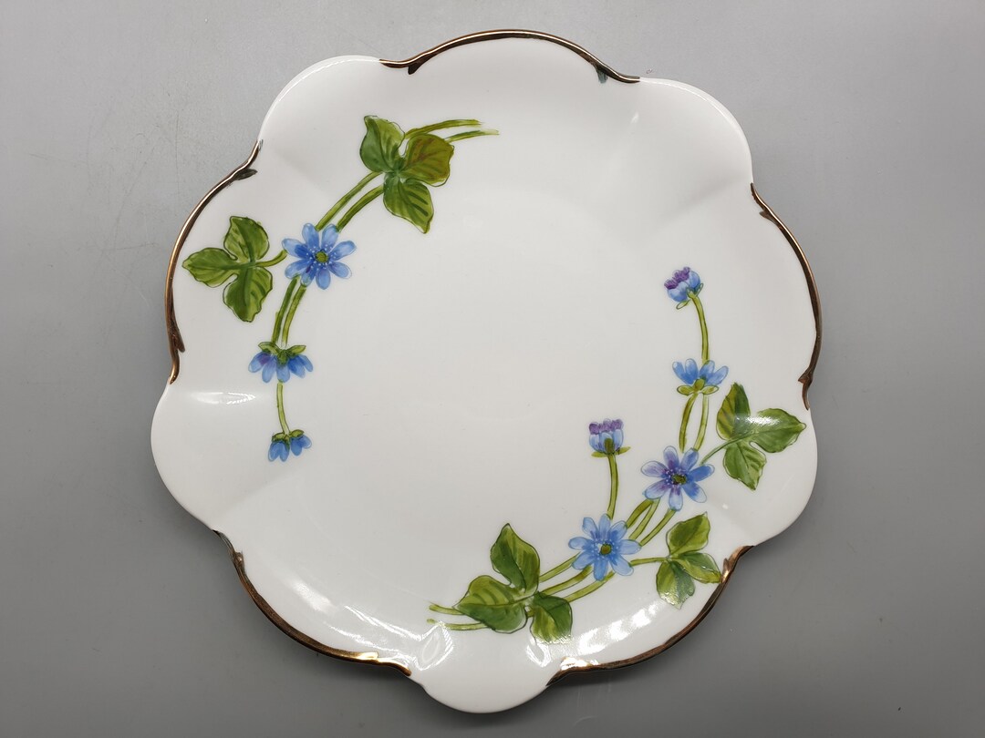 1957 Zeh, Scherzer Bavaria Plate With Gold & Hand-painted Floral ...