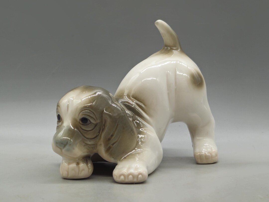 Vintage Beagle Puppy Dog Porcelain Sculpture / Figurine - Etsy