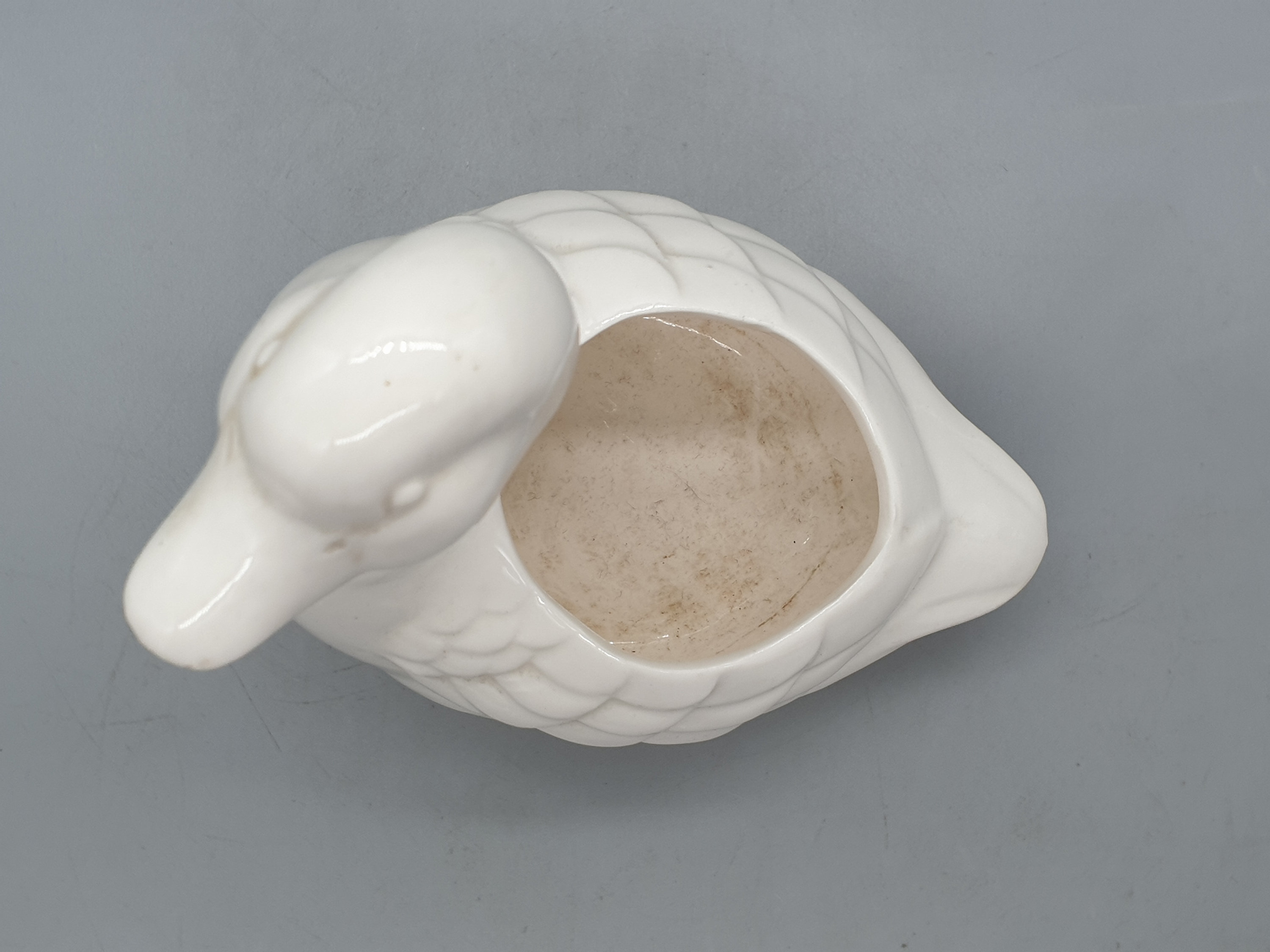 Vintage Ceramic Goose Figurine / Container - Etsy
