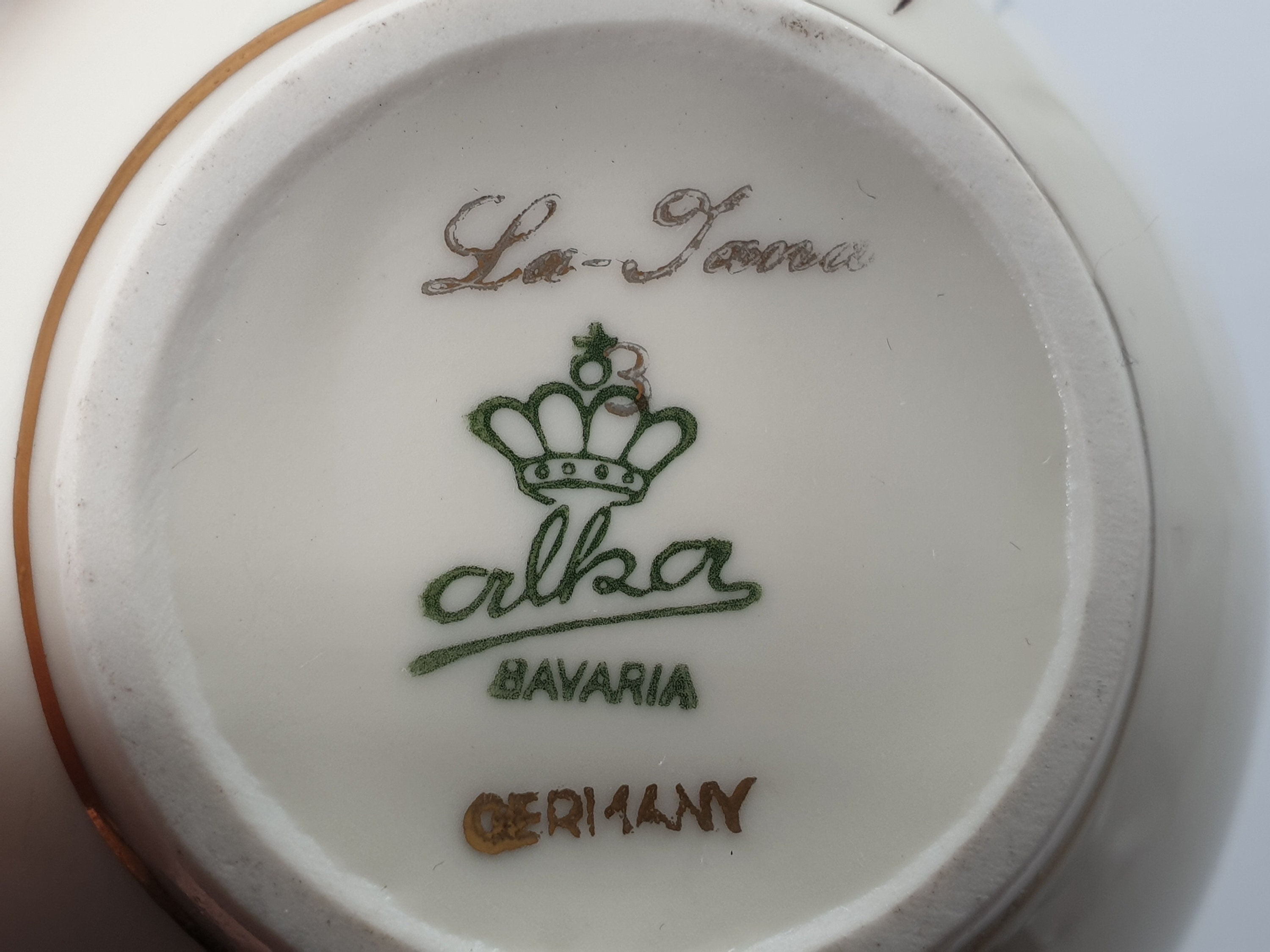 1940s ALKA Kunst Alboth & Kaiser Bavaria la Tana Vase Vintage German ...