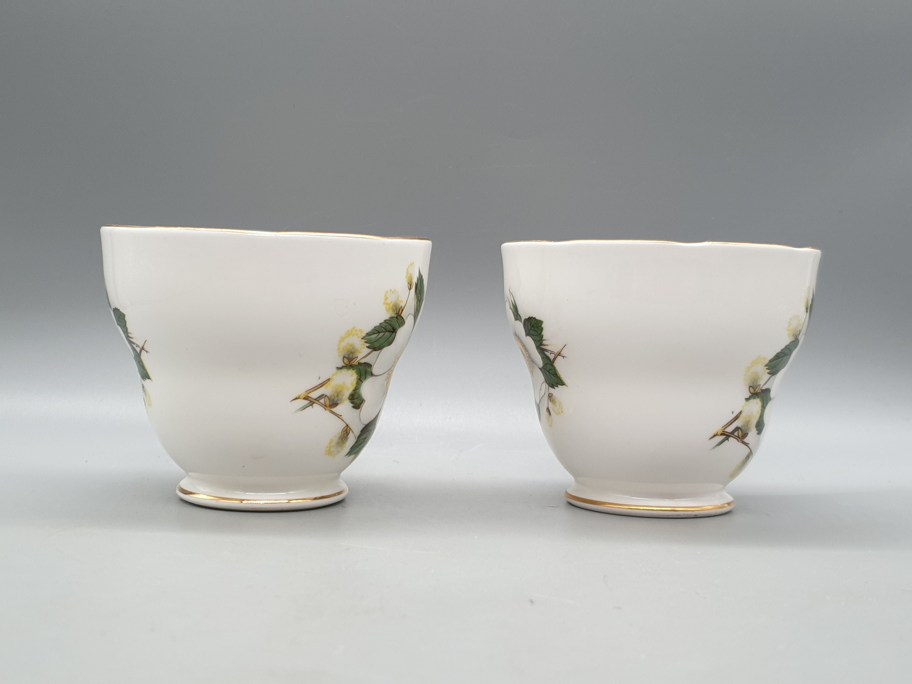 1960s Pair of A. T. Finney & Sons England duchess Porcelain Cups With ...