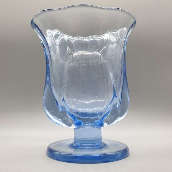 Blue Opaque Glass Vase - Etsy