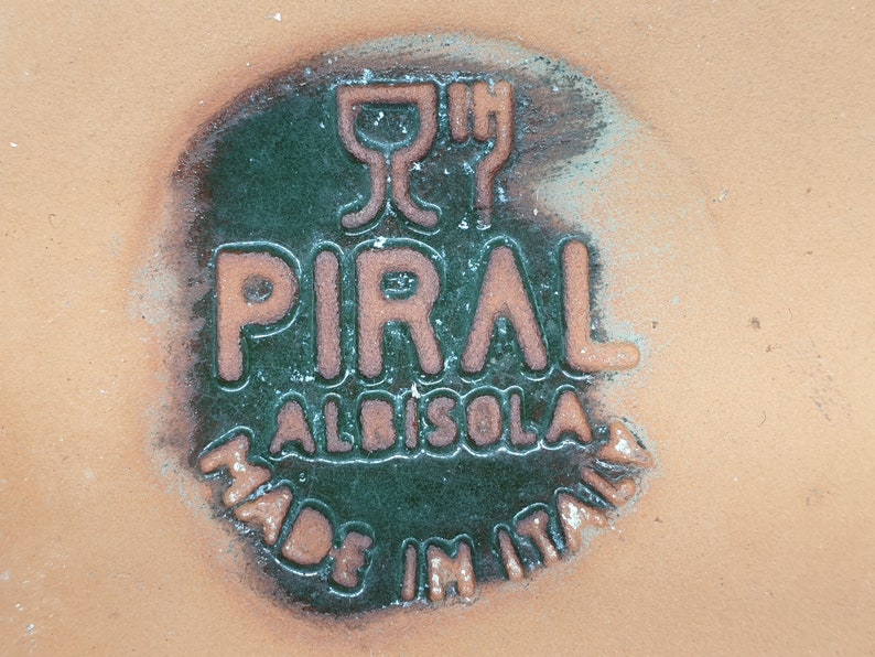 Vintage Piral Albisola Italy Terracotta Caquelon / Fondue Fondue Pot ...