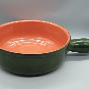 Vintage Piral Albisola Italy Terracotta Caquelon / Fondue Fondue Pot ...