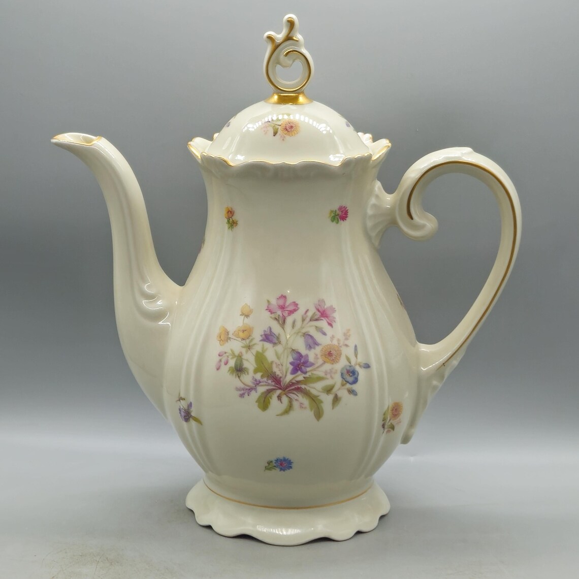 1970s Reichenbach Germany Porcelain Coffee Pot / Teapot | Vintage ...