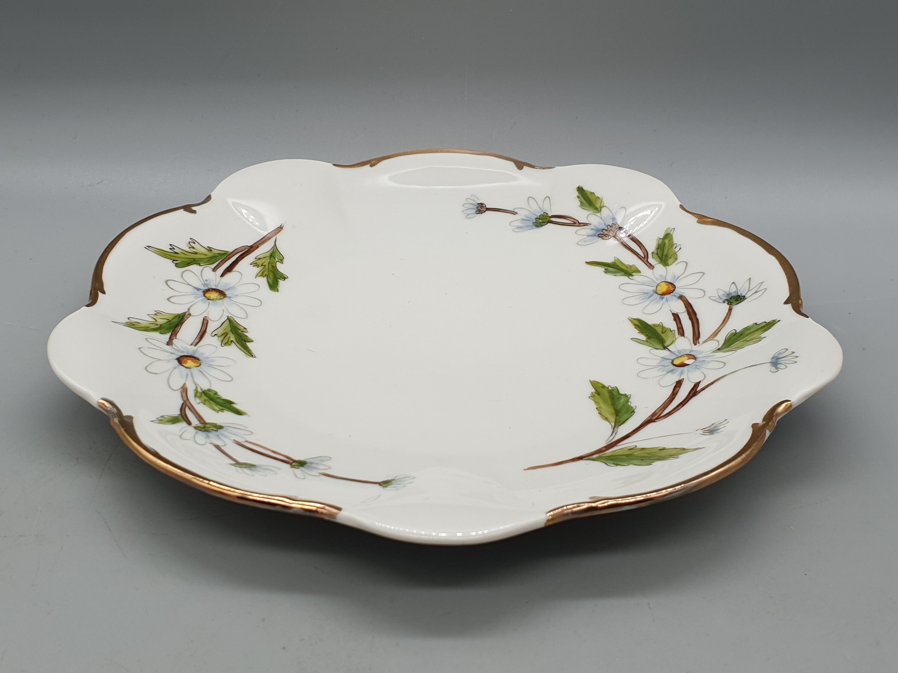 1957 Zeh, Scherzer Bavaria Plate With Gold & Hand-painted Floral ...