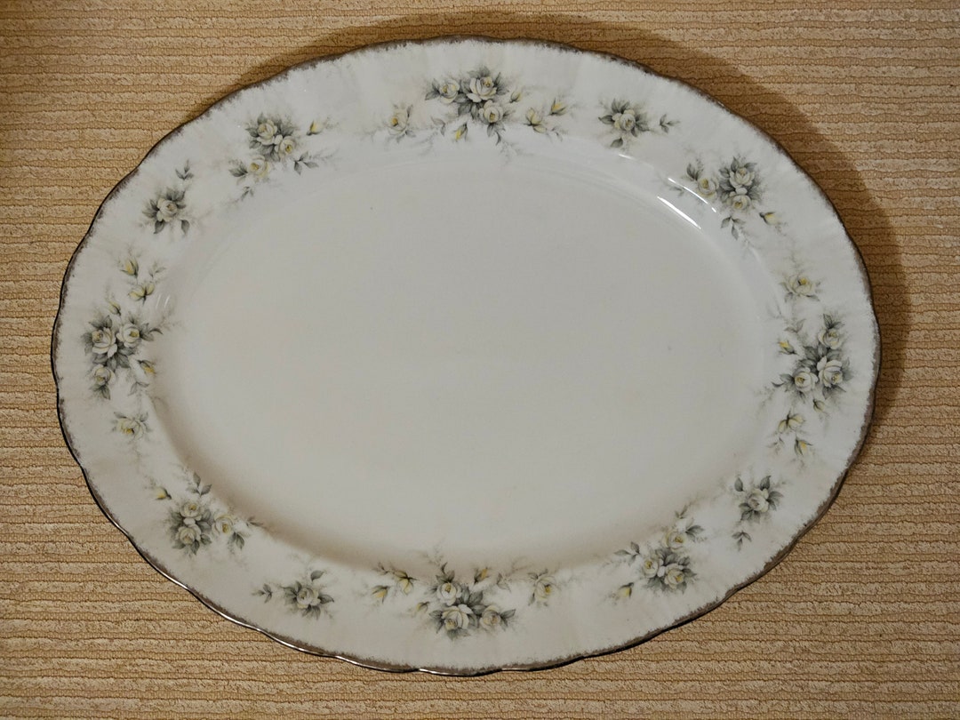 1980s Paragon China England first Love Large Bone China Tray / Platter ...