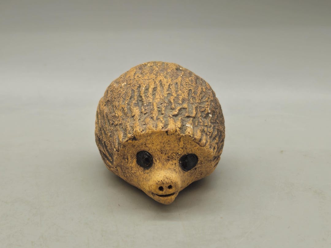Vintage Ceramic Hedgehog Figurine - Etsy