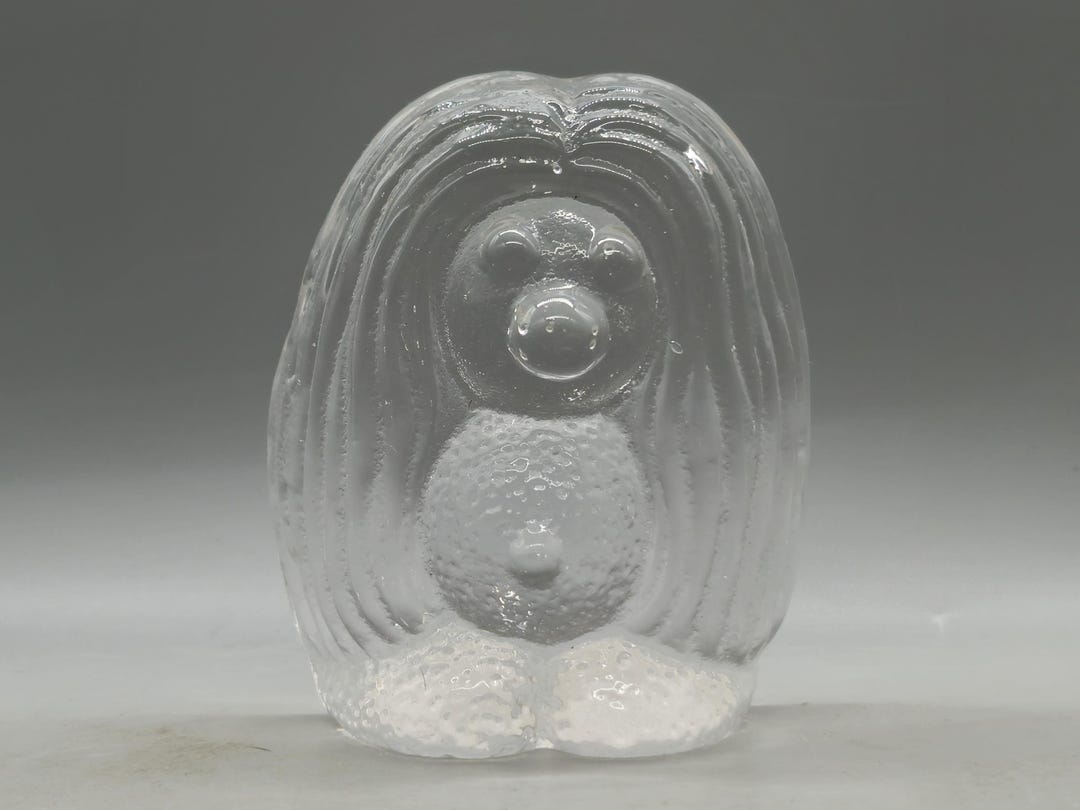 Vintage Scandinavian Glass Bergdala Troll Figurine / Sculpture ...