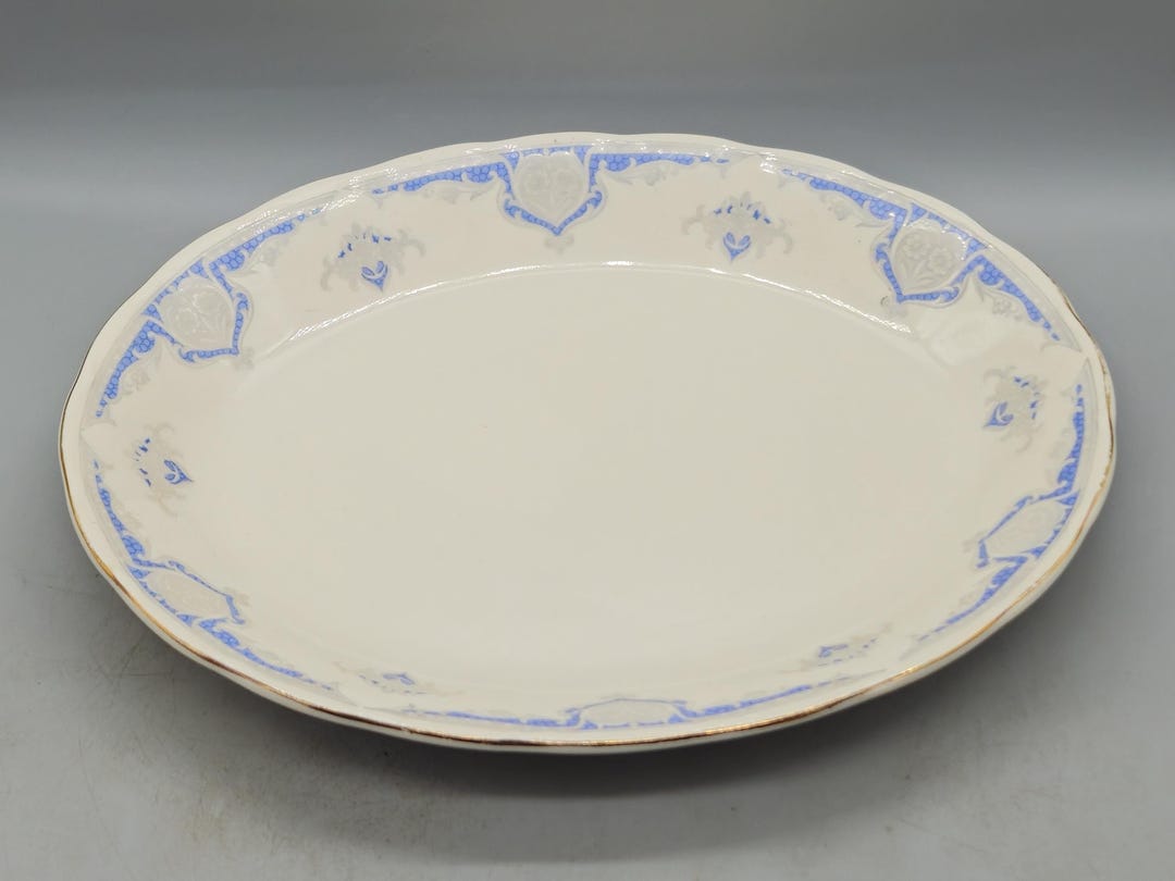 1930s W.H. Grindley & Co. England "creampetal" Earthenware Oval Plate ...