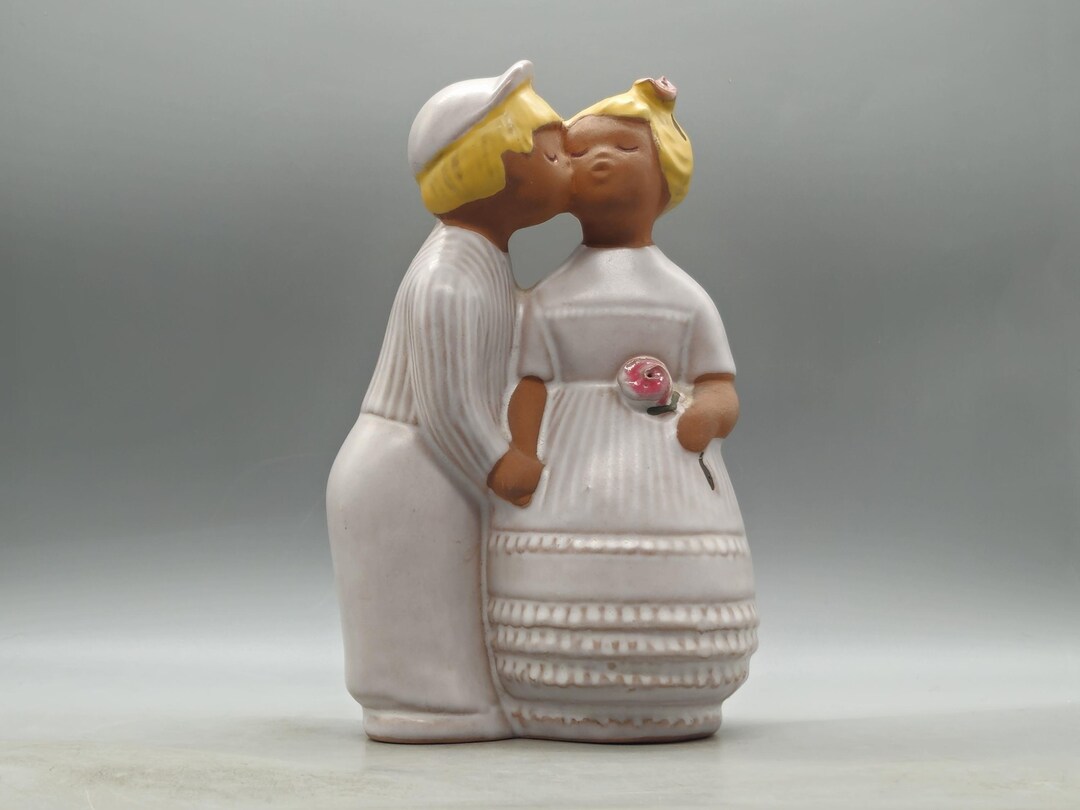Vintage Jie Gantofta Sweden "mona & Don" Ceramic Figurine of Children ...