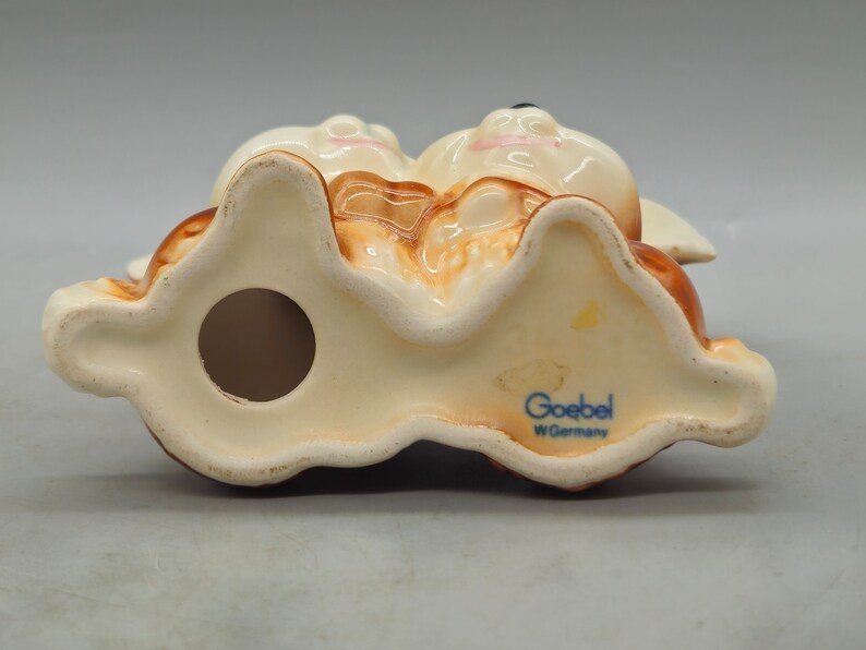 1980s Goebel / Hummel Germany Porcelain Pair of Bunny Rabbits Figurine ...