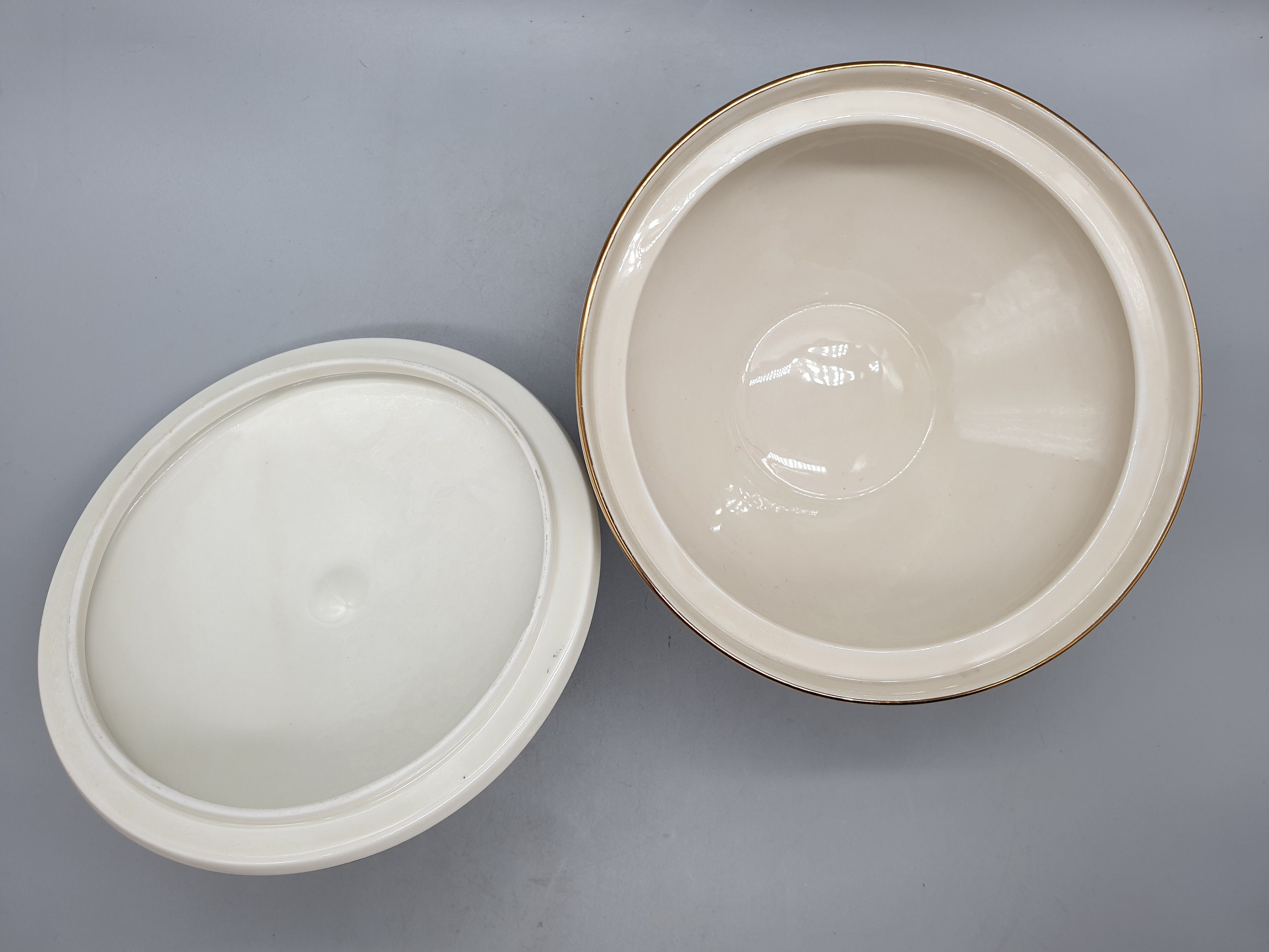 1960s Zeh, Scherzer Bavaria Dish With Lid & Gold, Floral Decorations ...