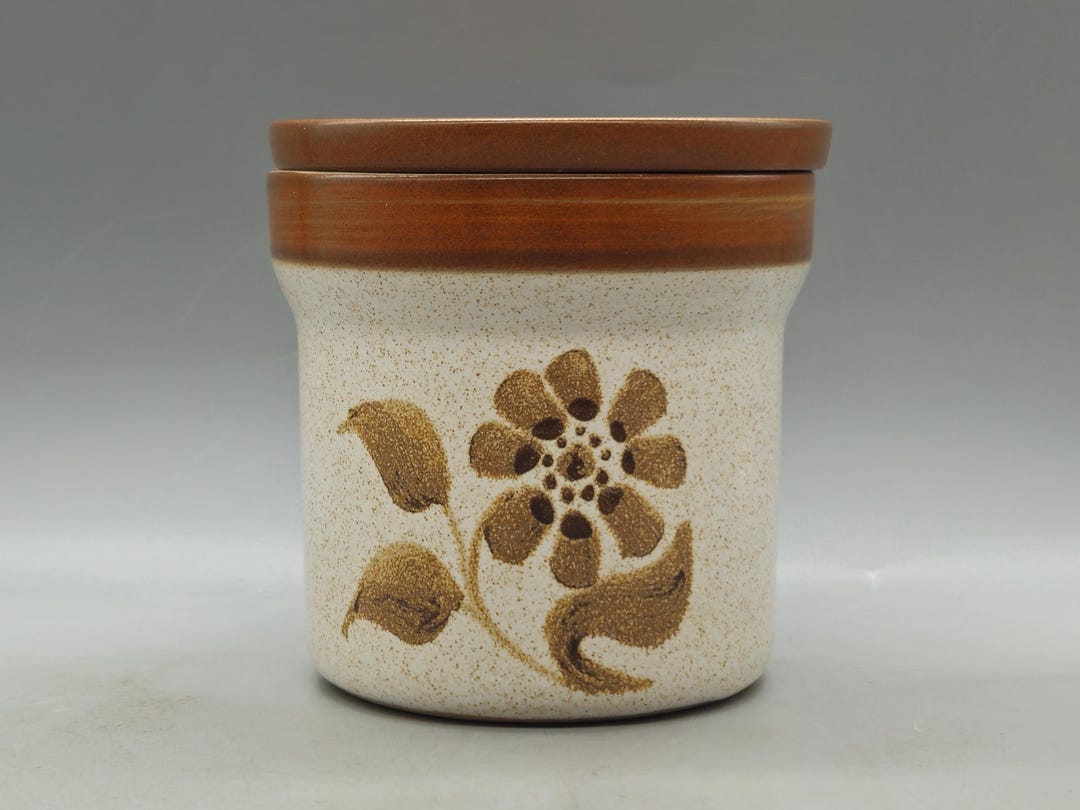 Vintage Denby Pottery England Glazed Stoneware Jar | Vintage English ...