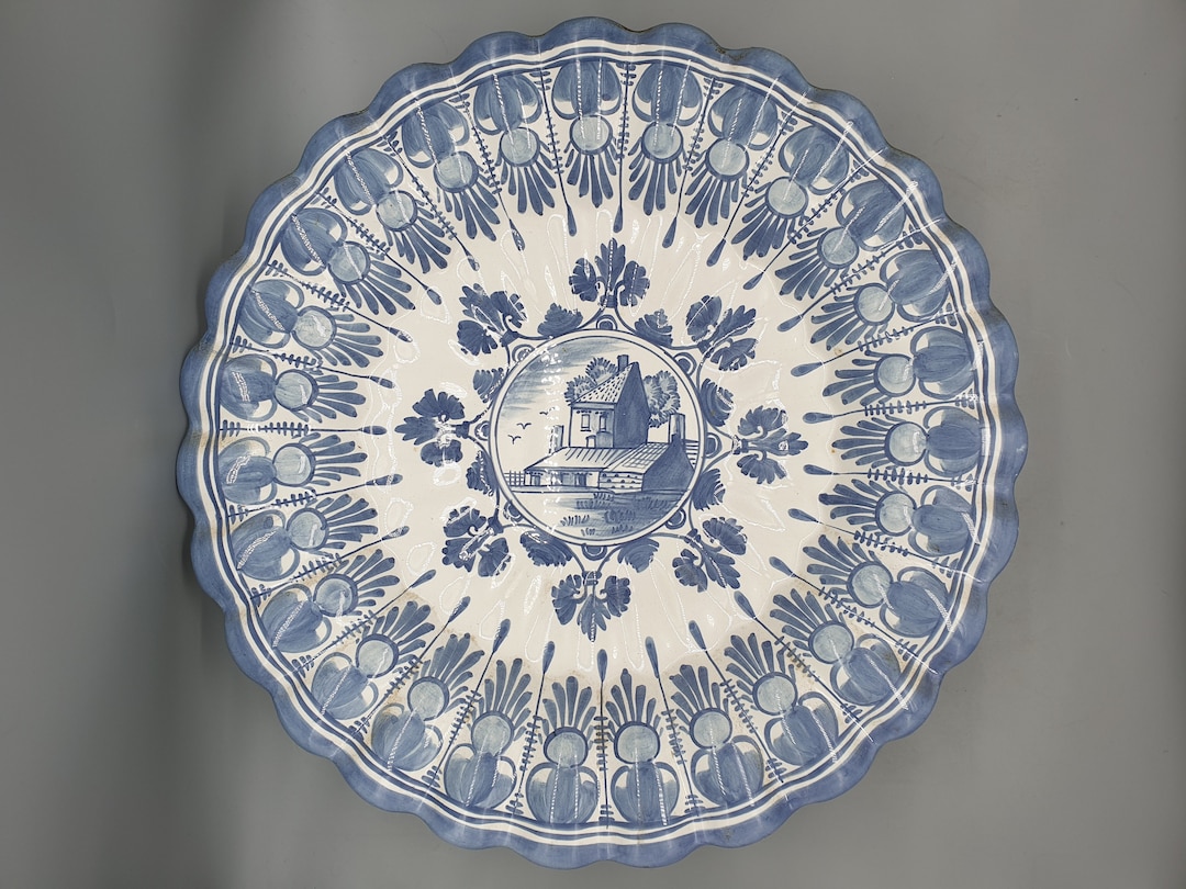 1800s Georg Schmider "old Switzerland" Porcelain Bowl / Wall Plate ...
