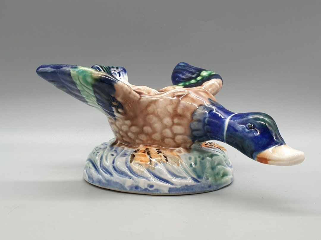 Vintage Ceramic Goose Figurine - Etsy