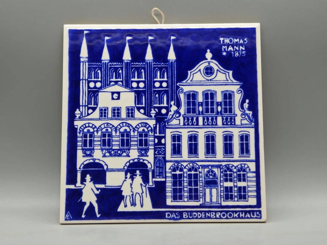 Vintage Alfred Evers Germany Porcelain Tile With a Handmade Motif of ...