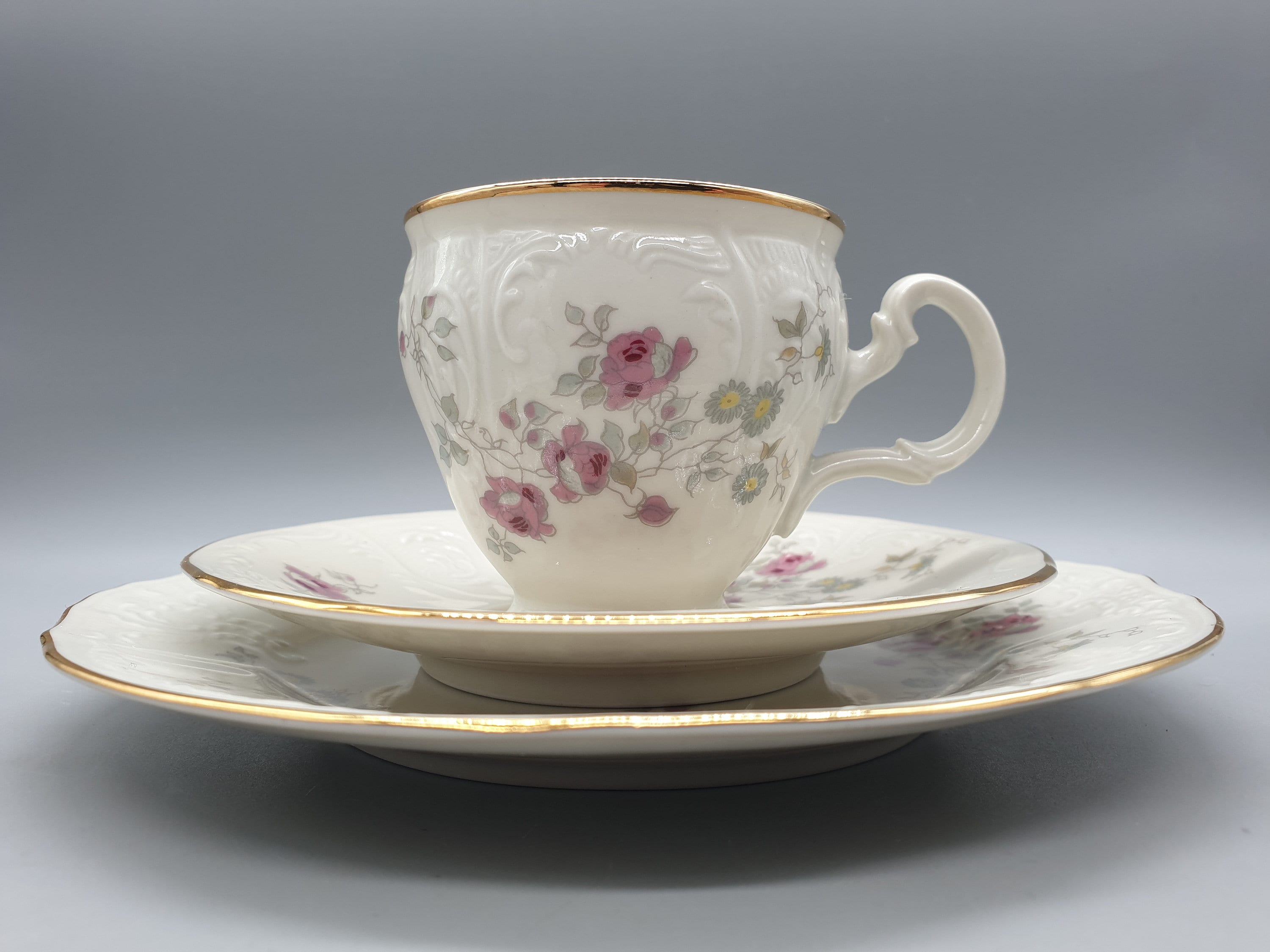 1970s Concordia Lesov Bernadotte Saucer Plate, Dessert Plate & Teacup ...