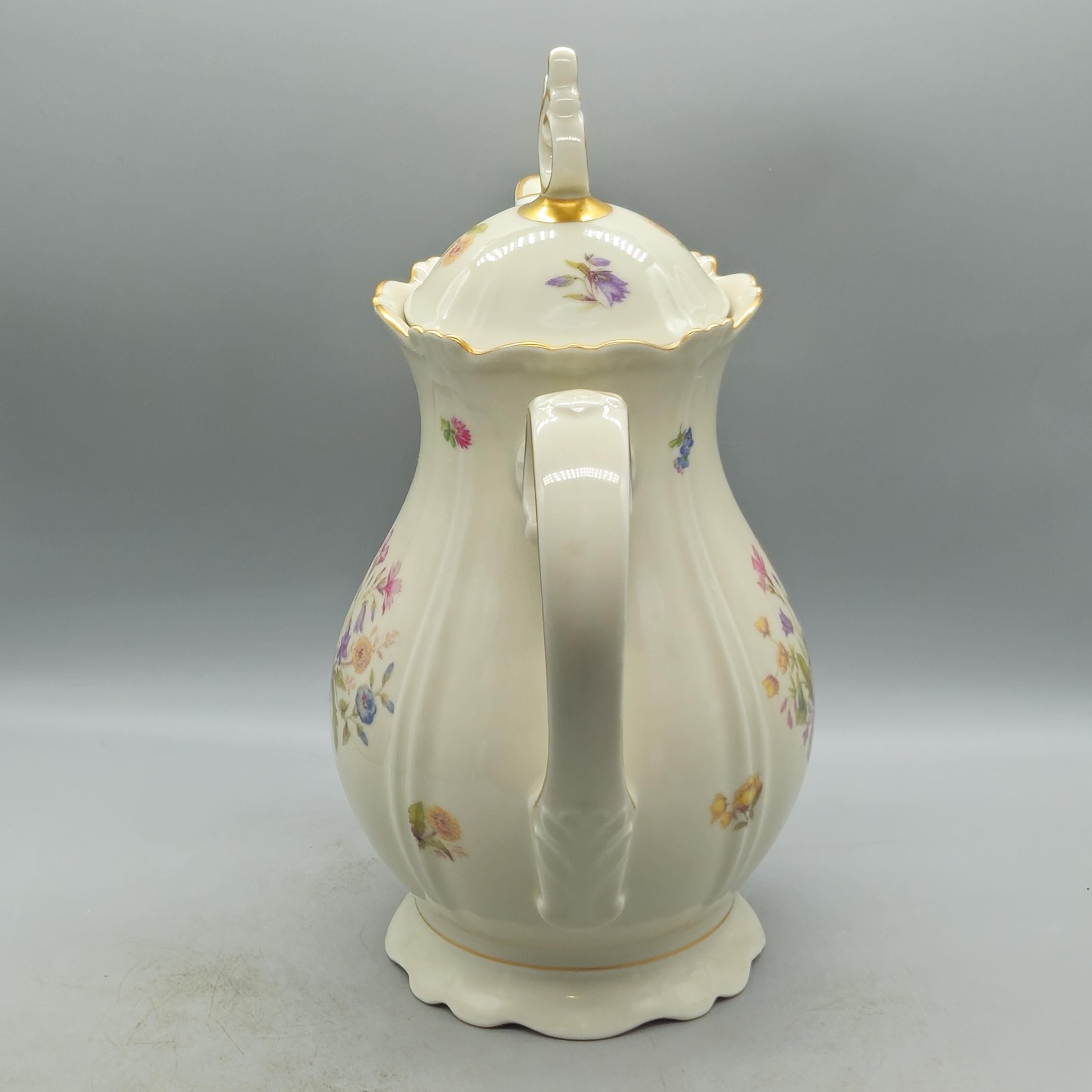 1970s Reichenbach Germany Porcelain Coffee Pot / Teapot | Vintage ...