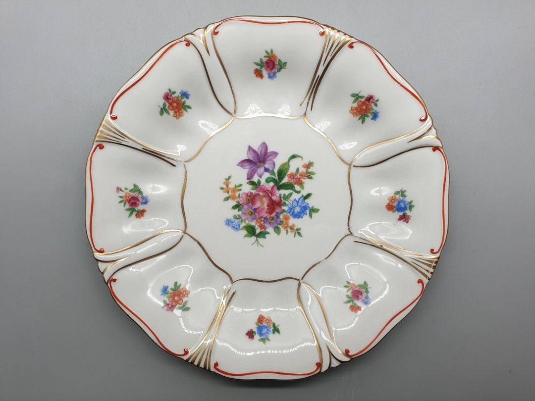 1930s Ilmenau Graf Von Henneberg Thuringia Bowl With Floral & Gold ...